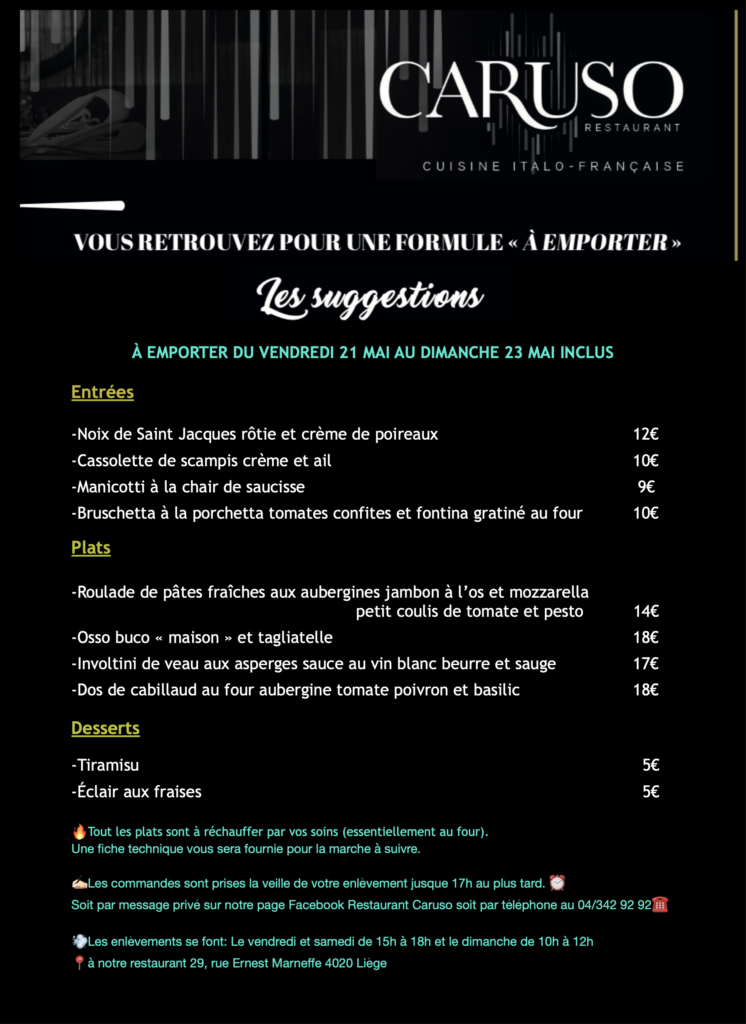 Restaurant Caruso Liège